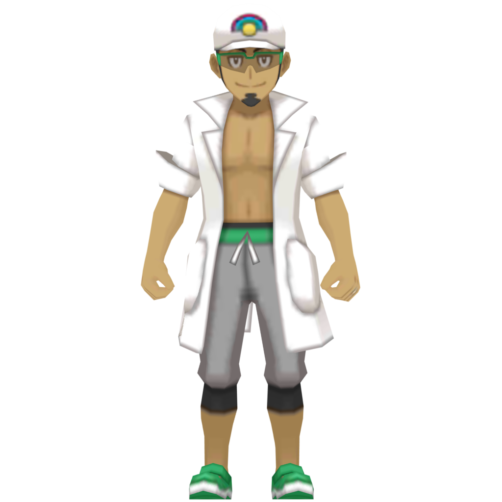 Archivo:Profesor Kukui Modelo 3D SL.png - WikiDex, la enciclopedia Pokémon
