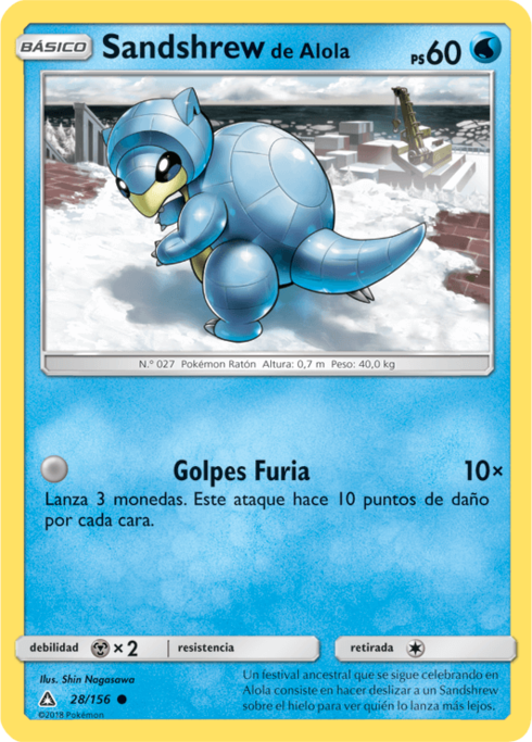 Sandshrew de Alola (Ultraprisma TCG) - WikiDex, la enciclopedia Pokémon
