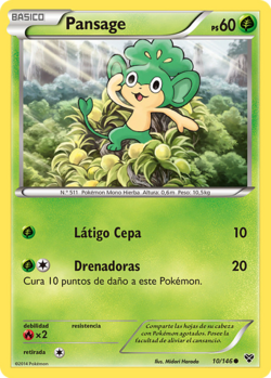 Pansage (XY TCG) - WikiDex, la enciclopedia Pokémon