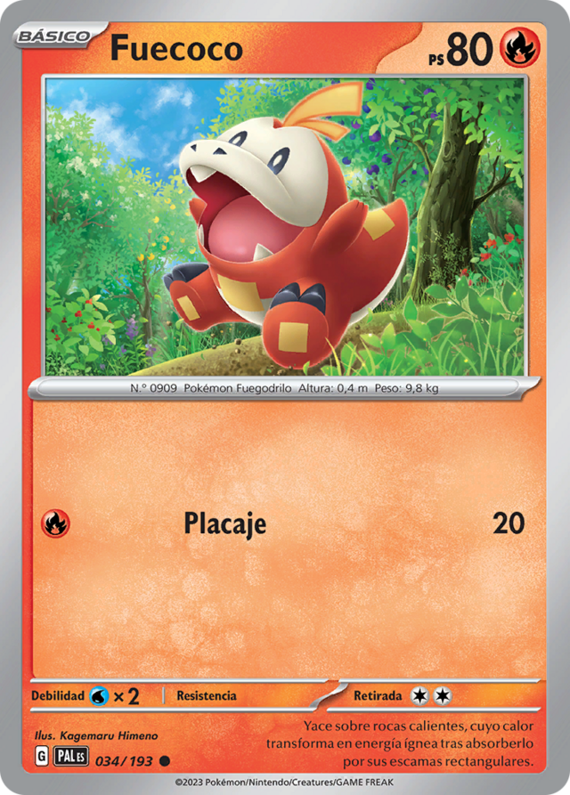 Fuecoco (Evoluciones en Paldea 34 TCG) - WikiDex, la enciclopedia Pokémon
