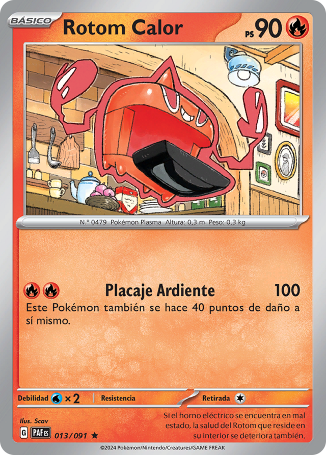 Rotom Calor (Destinos de Paldea TCG) - WikiDex, la enciclopedia Pokémon