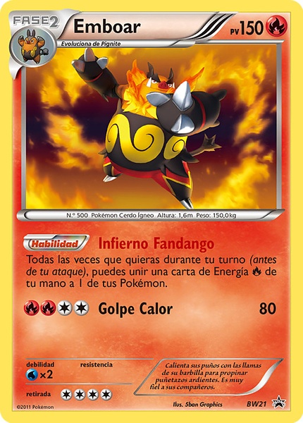 Emboar (Negro y Blanco 20 TCG) - WikiDex, la enciclopedia Pokémon