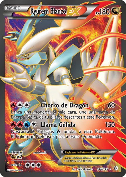 Kyurem Blanco-EX (Fronteras Cruzadas TCG) - WikiDex, la enciclopedia Pokémon