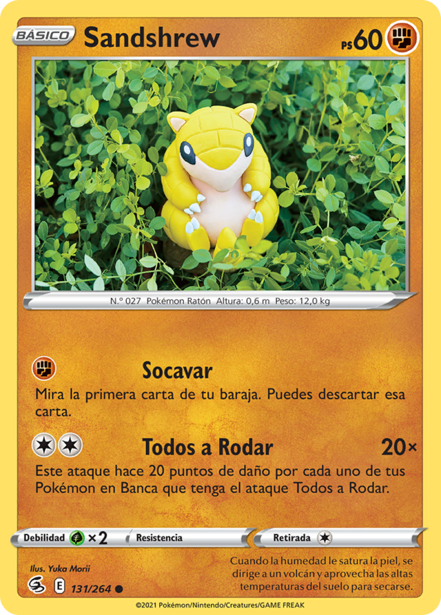 Sandshrew (Golpe Fusión TCG) - WikiDex, la enciclopedia Pokémon