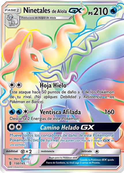 Ninetales de Alola-GX (Albor de Guardianes TCG) - WikiDex, la enciclopedia Pokémon