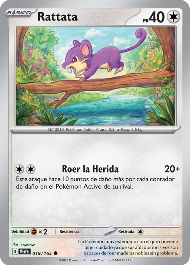 Rattata (151 TCG) - WikiDex, la enciclopedia Pokémon