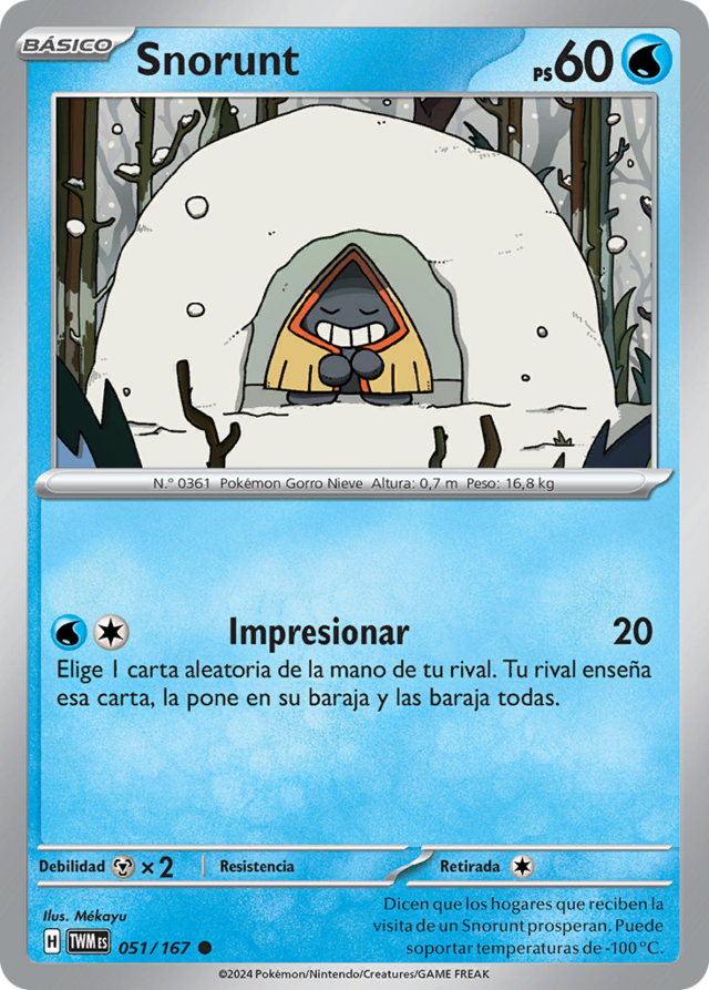 Snorunt (Mascarada Crepuscular TCG) - WikiDex, la enciclopedia Pokémon