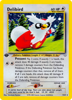 Delibird (Neo Revelation TCG) - WikiDex, la enciclopedia Pokémon
