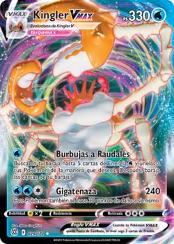 Kingler VMAX (Astros Brillantes TCG) - WikiDex, la enciclopedia Pokémon