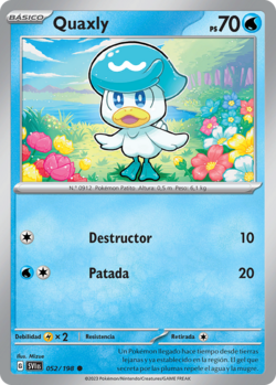Quaxly (Escarlata y Púrpura TCG) - WikiDex, la enciclopedia Pokémon