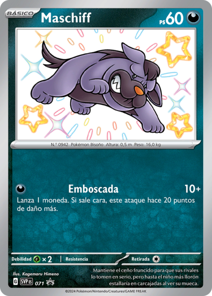 Maschiff (Evoluciones en Paldea 141 TCG) - WikiDex, la enciclopedia Pokémon