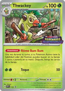 Thwackey (Mascarada Crepuscular TCG) - WikiDex, la enciclopedia Pokémon