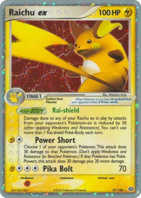Raichu-ex (Emerald TCG) - WikiDex, la enciclopedia Pokémon