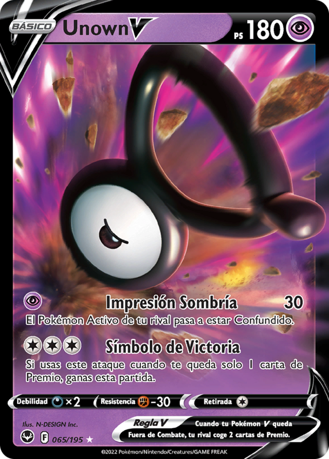 Unown V (Tempestad Plateada TCG) - WikiDex, la enciclopedia Pokémon