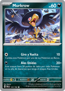 Honchkrow (Evoluciones en Paldea TCG) - WikiDex, la enciclopedia Pokémon