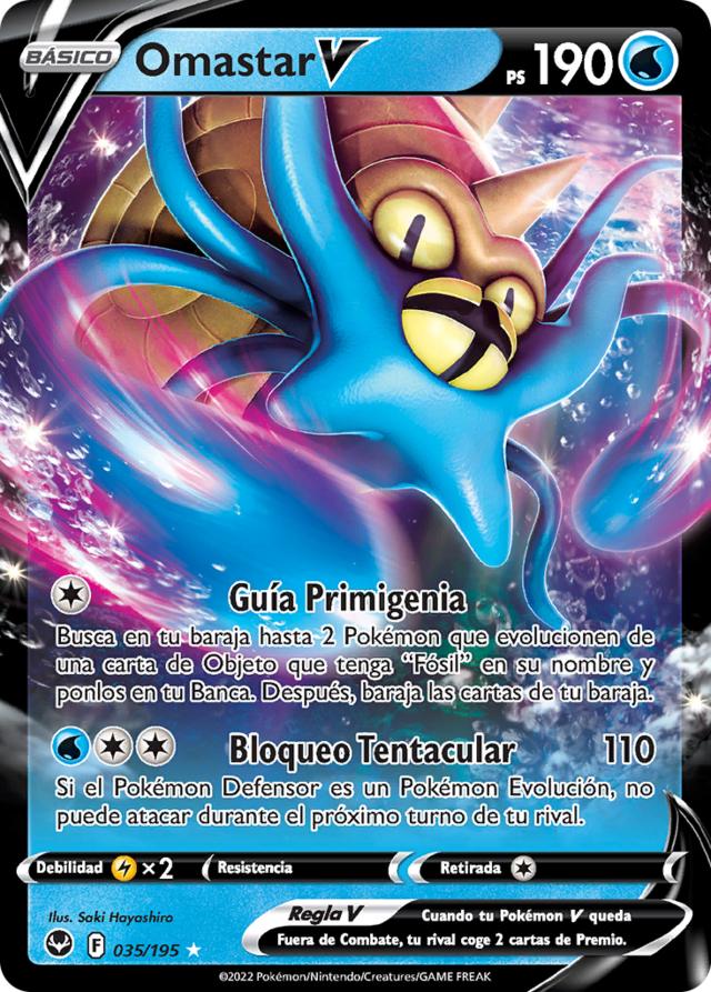 Omastar V (Tempestad Plateada TCG) - WikiDex, la enciclopedia Pokémon