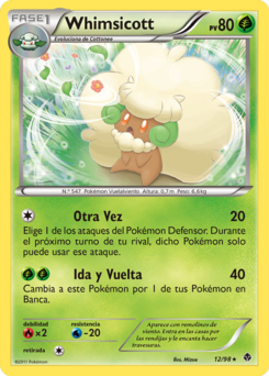 Whimsicott (Fuerzas Emergentes 12 TCG) - WikiDex, la enciclopedia Pokémon