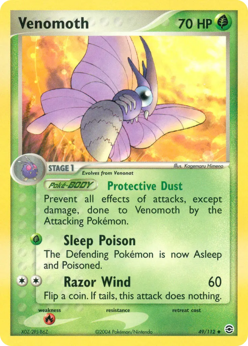 Venomoth (FireRed & LeafGreen TCG) - WikiDex, la enciclopedia Pokémon