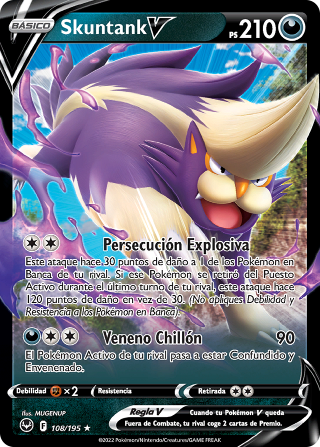 Skuntank V (Tempestad Plateada TCG) - WikiDex, la enciclopedia Pokémon