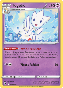 Togetic (Resplandor Astral TCG) - WikiDex, la enciclopedia Pokémon