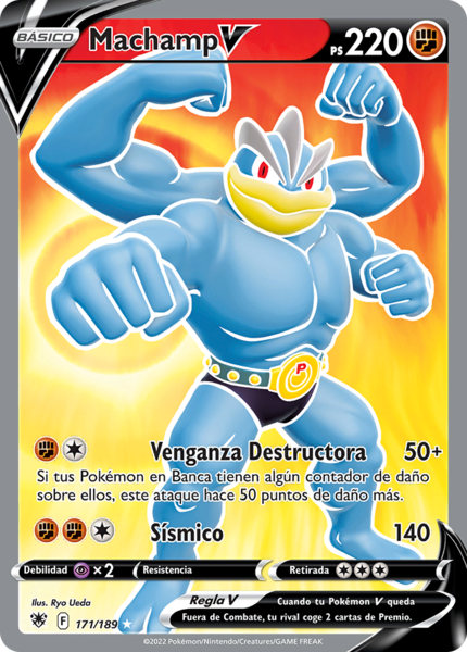 Machamp V (Resplandor Astral TCG) - WikiDex, la enciclopedia Pokémon