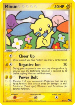 Minun (POP Series 3 TCG) - WikiDex, la enciclopedia Pokémon
