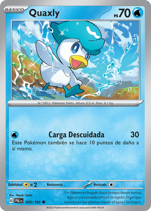 Quaxly (Evoluciones en Paldea 50 TCG) - WikiDex, la enciclopedia Pokémon