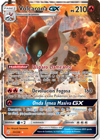 Volcarona-GX (Eclipse Cósmico TCG) - WikiDex, la enciclopedia Pokémon