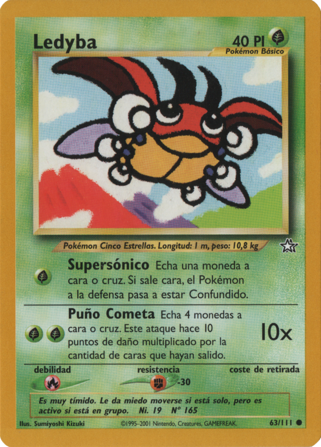 Ledyba (Neo Génesis TCG) - WikiDex, la enciclopedia Pokémon