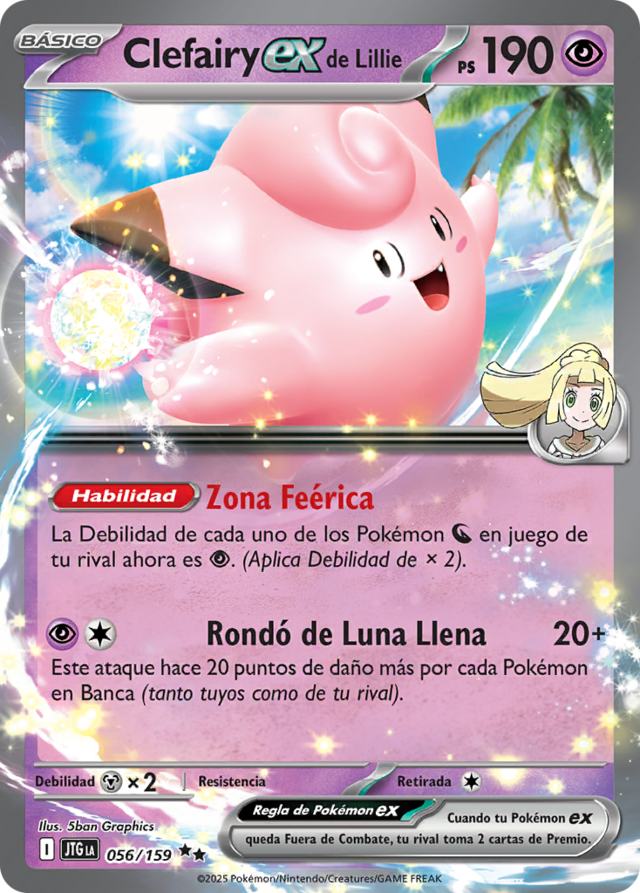 Clefairy ex de Lillie (Aventuras Compartidas TCG)/Clefairy ex de Lylia ...
