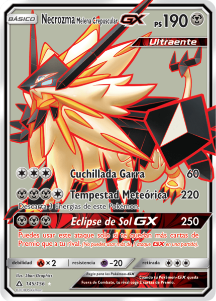Necrozma Melena Crepuscular-GX (Ultraprisma TCG) - WikiDex, la enciclopedia Pokémon
