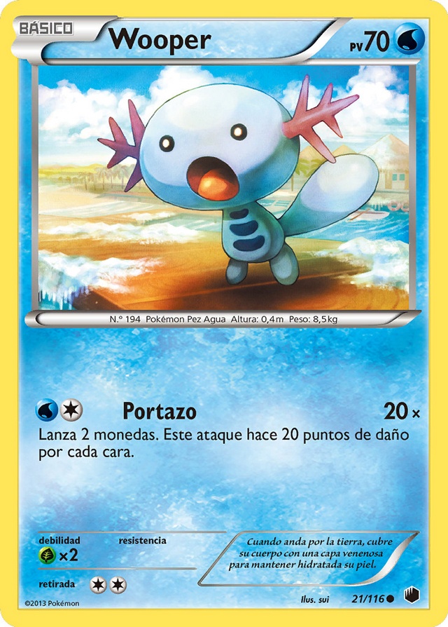 Wooper (Glaciación Plasma TCG) - WikiDex, la enciclopedia Pokémon