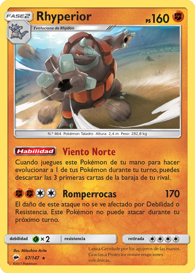 Rhyperior (Sombras Ardientes TCG) - WikiDex, la enciclopedia Pokémon