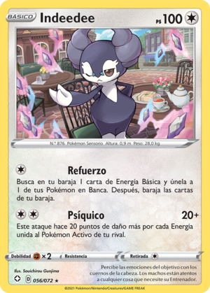 Indeedee (Destinos Brillantes 56 TCG) - WikiDex, la enciclopedia Pokémon