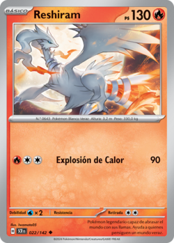 Reshiram (Corona Astral TCG) - WikiDex, la enciclopedia Pokémon