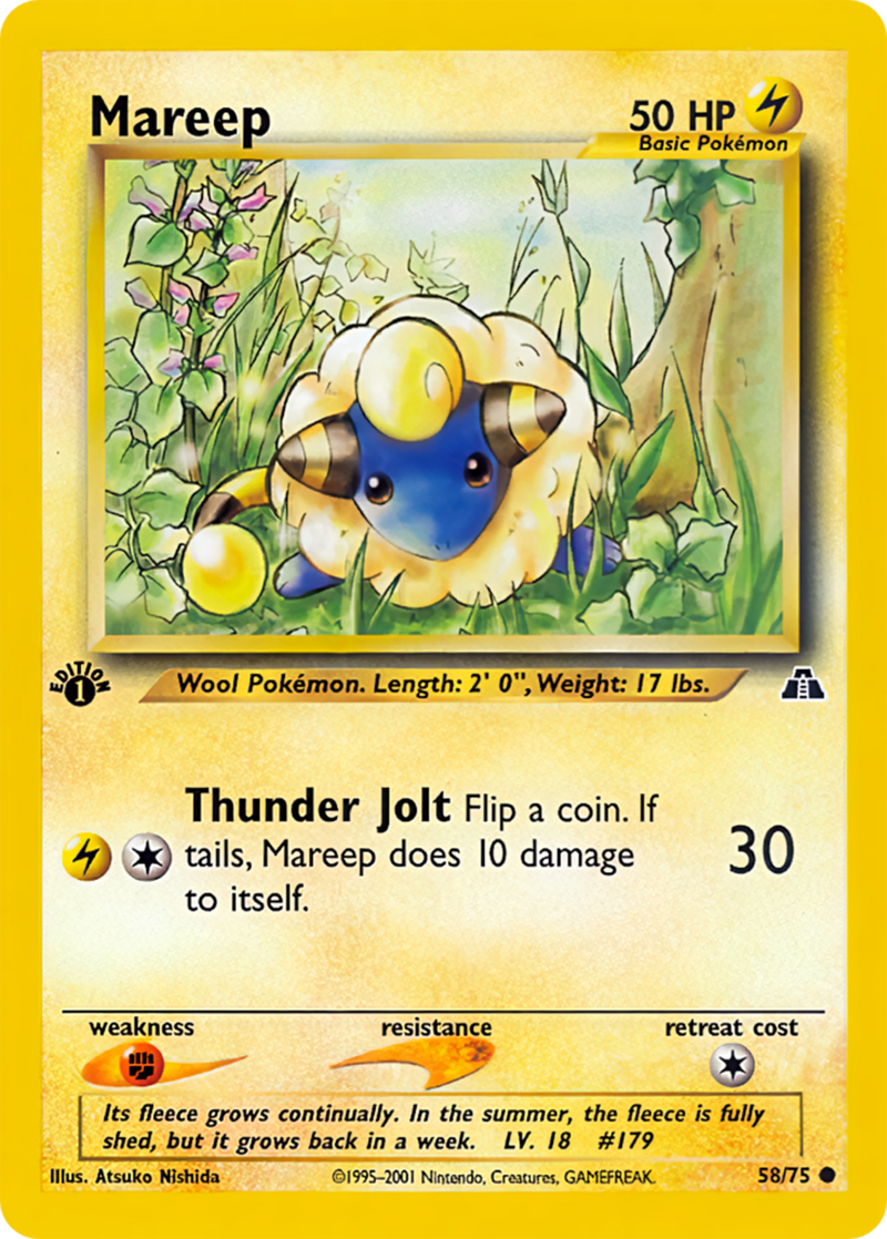 Mareep (Neo Discovery TCG) - WikiDex, la enciclopedia Pokémon