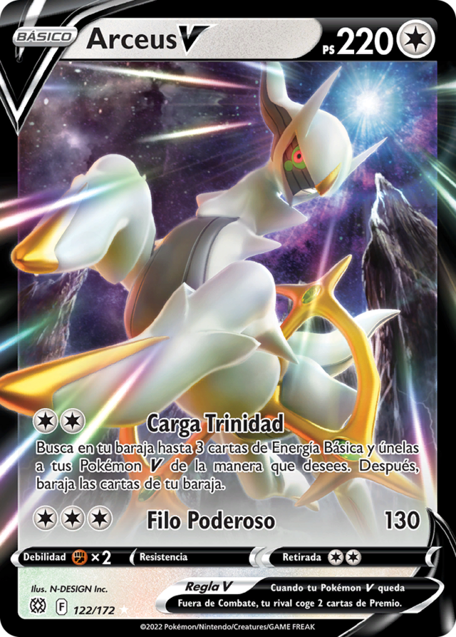 Arceus V (Astros Brillantes TCG) - WikiDex, la enciclopedia Pokémon