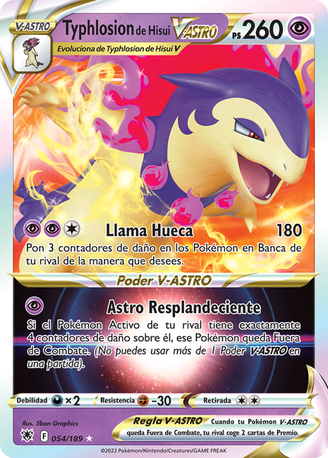 Typhlosion de Hisui V-ASTRO (Resplandor Astral TCG) - WikiDex, la ...