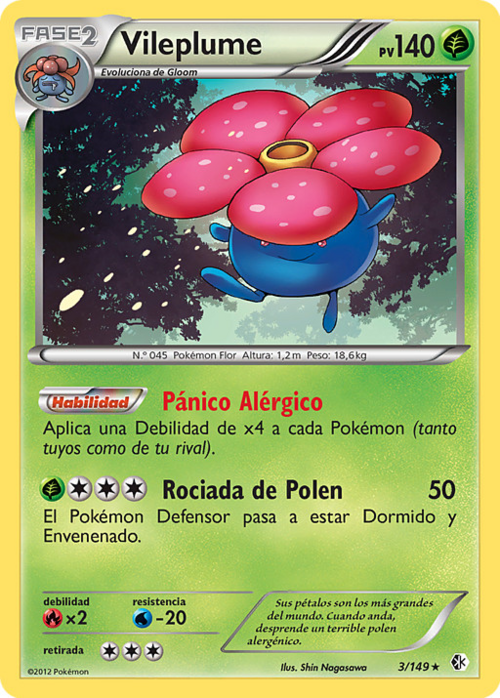 Vileplume (Fronteras Cruzadas TCG) - WikiDex, la enciclopedia Pokémon