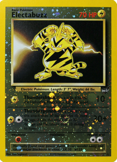 Electabuzz (Base Set TCG) - WikiDex, la enciclopedia Pokémon