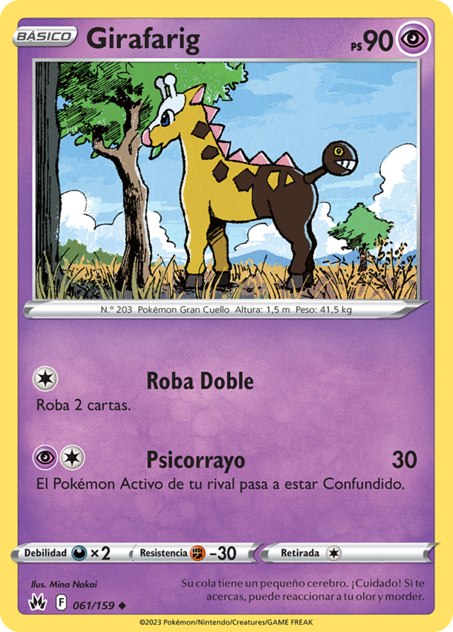 Girafarig (Cenit Supremo TCG) - WikiDex, la enciclopedia Pokémon