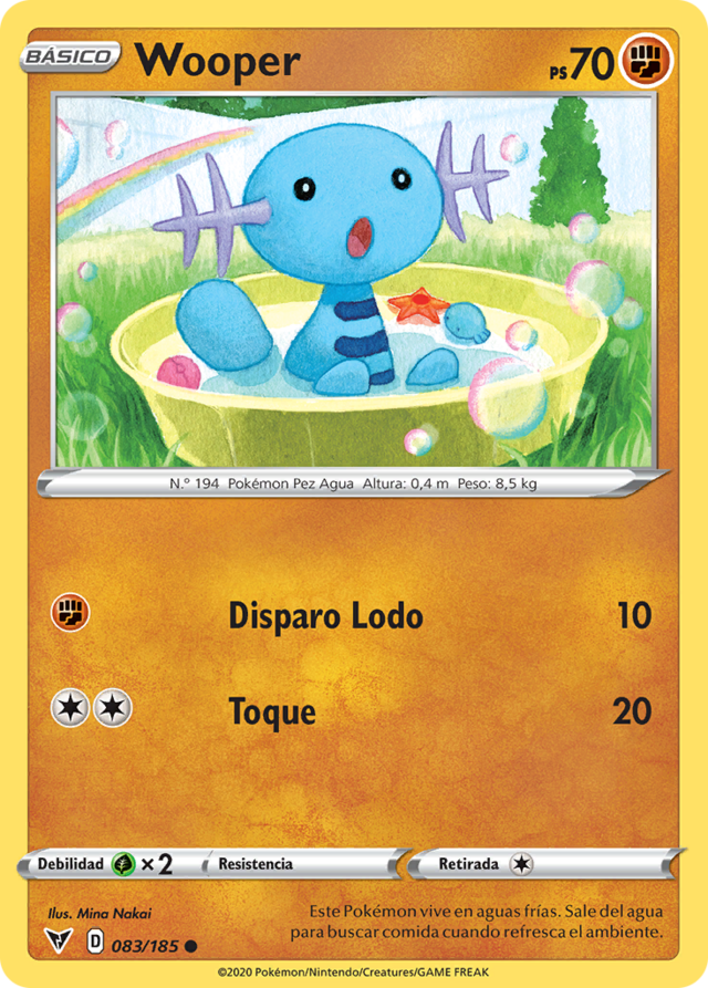 Wooper (Voltaje Vívido TCG) - WikiDex, la enciclopedia Pokémon