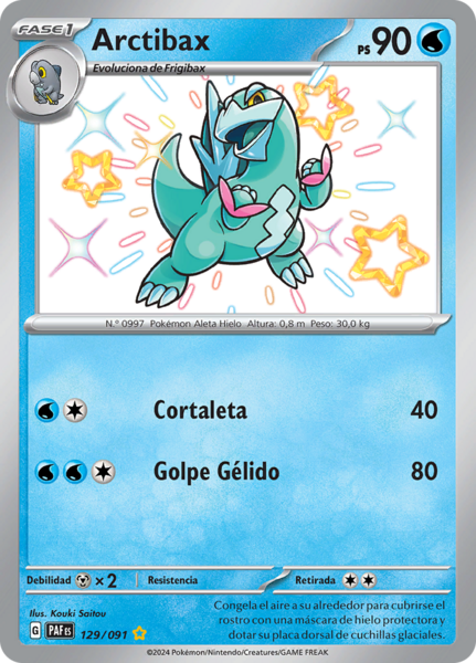 Arctibax (Evoluciones en Paldea TCG) - WikiDex, la enciclopedia Pokémon