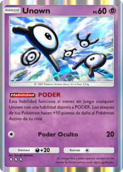Unown (Saber Marino y Celeste 85 TCG Pocket) - WikiDex, la enciclopedia Pokémon