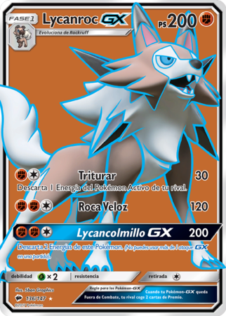 Lycanroc-GX (SM Promo 14 TCG) - WikiDex, la enciclopedia Pokémon