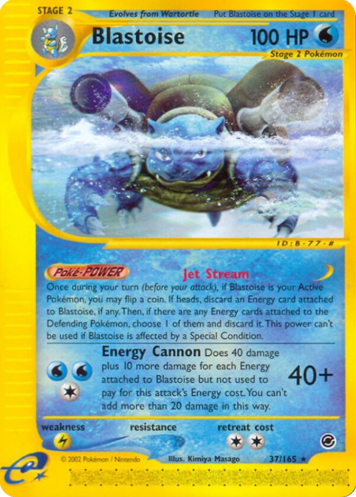 Blastoise (Expedition Base Set 4 TCG) - WikiDex, la enciclopedia Pokémon