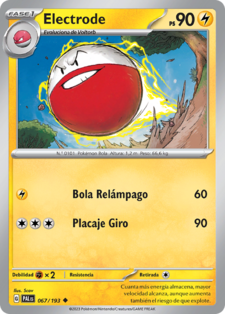 Voltorb (Evoluciones en Paldea TCG) - WikiDex, la enciclopedia Pokémon