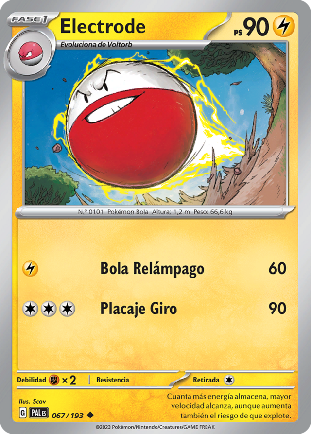 Electrode (Evoluciones en Paldea TCG) - WikiDex, la enciclopedia Pokémon