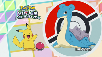 EP1232: ¡Cabalga, Lapras, cabalga!/¡Nada, Lapras, nada! - WikiDex, la enciclopedia Pokémon