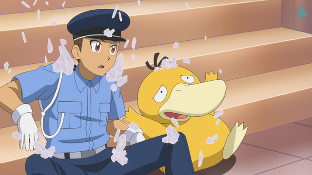 Archivo:EP1302 Guardia y Psyduck.png - WikiDex, la enciclopedia Pokémon